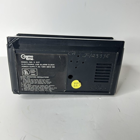 Cosmo Time | Other | Vintage Cosmo Time Solid State Alarm Clock E57a ...